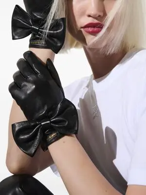 Karl Lagerfeld Kl Studio Bow Gloves