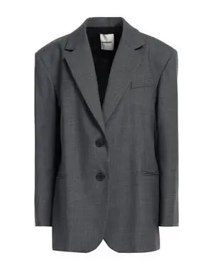 Sandro Single-breasted Lead Blazer - Grey