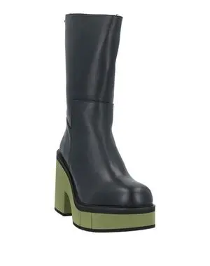 PALOMA BARCELO Leather Ankle Boots With Block Heel