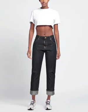Dsquared2 Straight-leg Jeans With Folded Hem - Blue