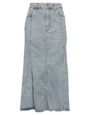 Maje Flared Denim Skirt