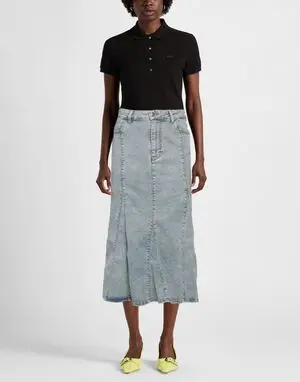 Maje Flared Denim Skirt
