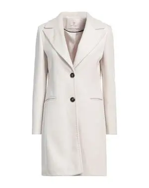 WHITE WISE Coat Camel Size Polyester, Viscose