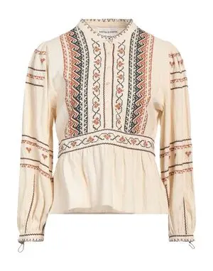 Antik Batik Embroidered Blouse - Beige