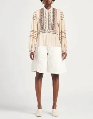Antik Batik Embroidered Blouse - Beige