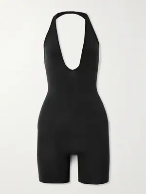 SKIMS Seamless Sculpt Plunge Mid Thigh Bodysuit