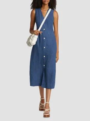 Jenni Kayne Callan Linen Midi-dress