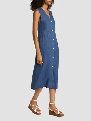 Jenni Kayne Callan Linen Midi-dress