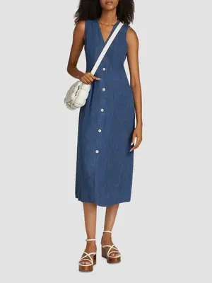 Jenni Kayne Callan Linen Midi-dress