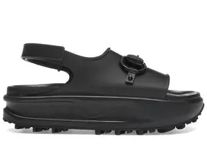 Gucci Interlocking G Platform Sandals - Black