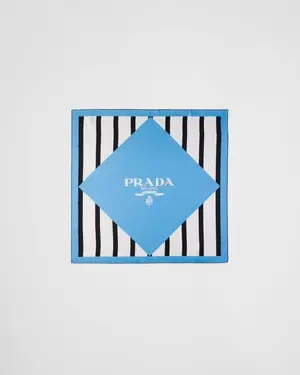 Prada Printed Silk Twill Scarf 90x90