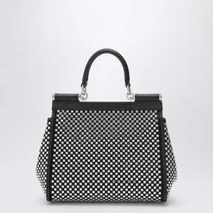 Dolce & Gabbana Sicily Medium Handbag With Crystals
