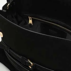Moschino Small Suede Shoulder Bag