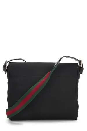Gucci Techno Canvas Web Flap Messenger