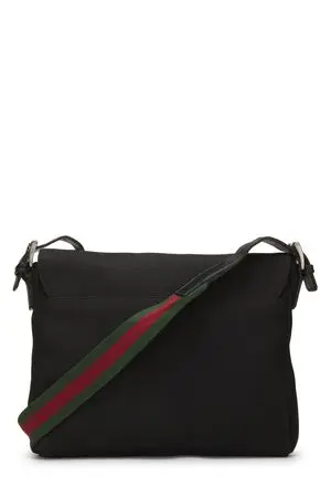 Gucci Techno Canvas Web Flap Messenger
