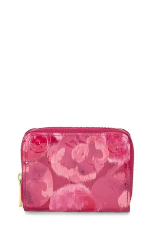 LOUIS VUITTON Monogram Vernis Ikat Flower Zippy Coin Purse - Pink