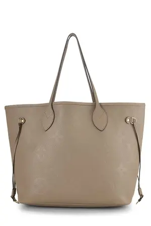 LOUIS VUITTON Giant Monogram Empreinte Neverfull - Grey