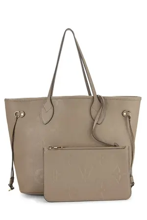 LOUIS VUITTON Giant Monogram Empreinte Neverfull - Grey
