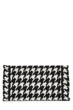 Dior Houndstooth Book Tote - Black