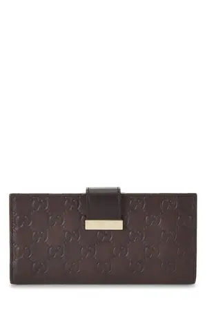 Gucci Ssima Continental Wallet - Brown