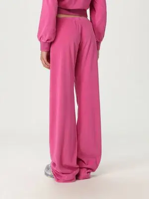 Balenciaga Velour Wide-leg Pants - Pink