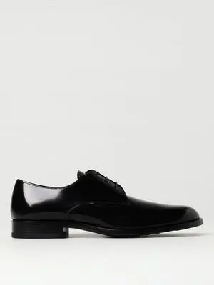 TOD'S Brushed Leather Derby Shoes - Black