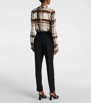 Dries Van Noten Pleated Slim Pants - Black