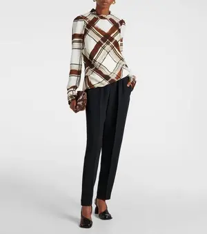 Dries Van Noten Pleated Slim Pants - Black