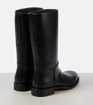 THE ROW Nobilis Leather Knee-high Boots - Black