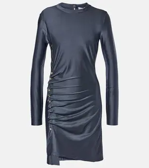 Rabanne Gathered Jersey Minidress