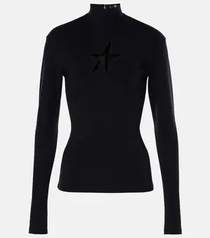 MUGLER Cutout Top - Black
