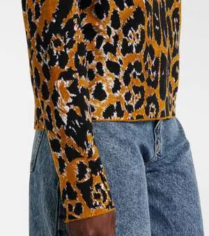Alaïa Leopard Jacquard Sweater
