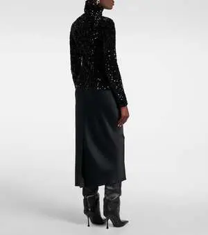 XU ZHI Sequined Top - Black