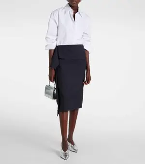 Plan C Wool Wrap Skirt