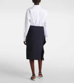 Plan C Wool Wrap Skirt