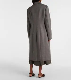 Valentino Garavani Bow-detail Wool And Cashmere Coat