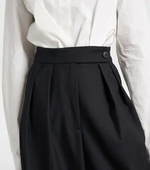 Dries Van Noten Pleated Wide-leg Pants - Black