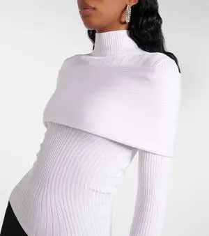 MUGLER Ribbed-knit Top