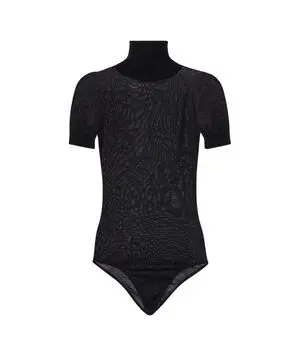 Alaïa Wool Bodysuit - Black