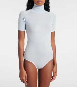 Alaïa Wool Bodysuit - Blue