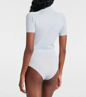Alaïa Wool Bodysuit - Blue