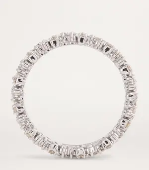 SUZANNE KALAN Gold And Diamond Shimmer Eternity Ring