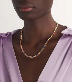 SUZANNE KALAN Yellow Sapphire Tennis Necklace