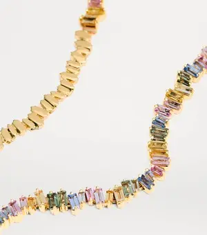 SUZANNE KALAN Yellow Sapphire Tennis Necklace