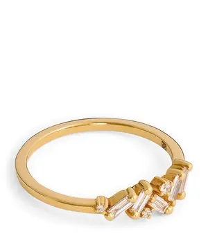 SUZANNE KALAN Yellow And Diamond Frenzy Ring - Gold