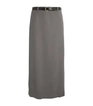 LE17SEPTEMBRE Twill Belted Pencil Skirt