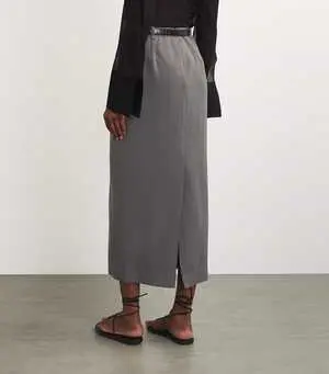 LE17SEPTEMBRE Twill Belted Pencil Skirt