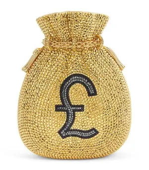 Judith Leiber British Money Bags Novelty Clutch - Gold