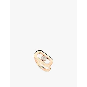Messika So Move 18ct Gold And Diamond Ring - Pink Gold
