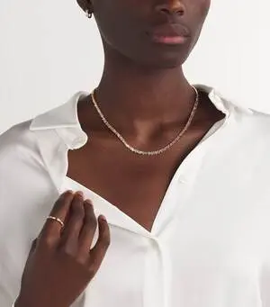 SUZANNE KALAN Diamond Mini Classic Tennis Necklace